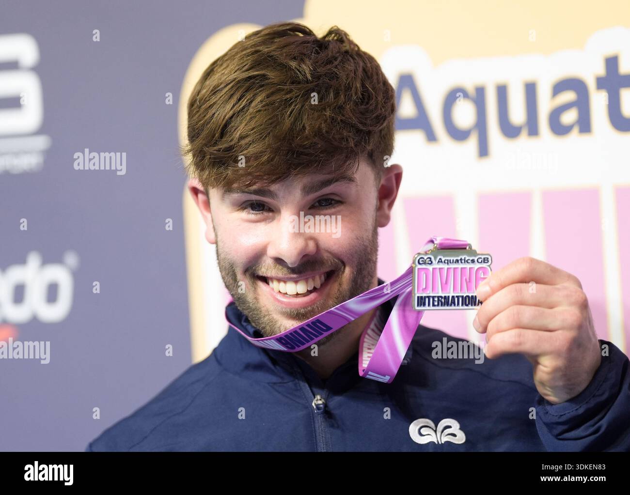 Mens 10m Platform gold medalist Great Britain's Euan McCabe, on day two ...