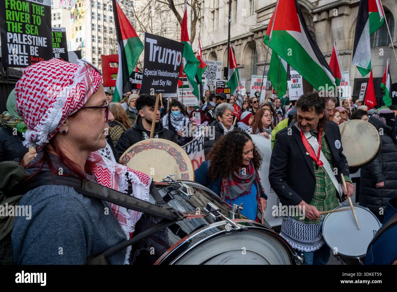 London, UK. 31st January 2026. Protesters rally in central London ...