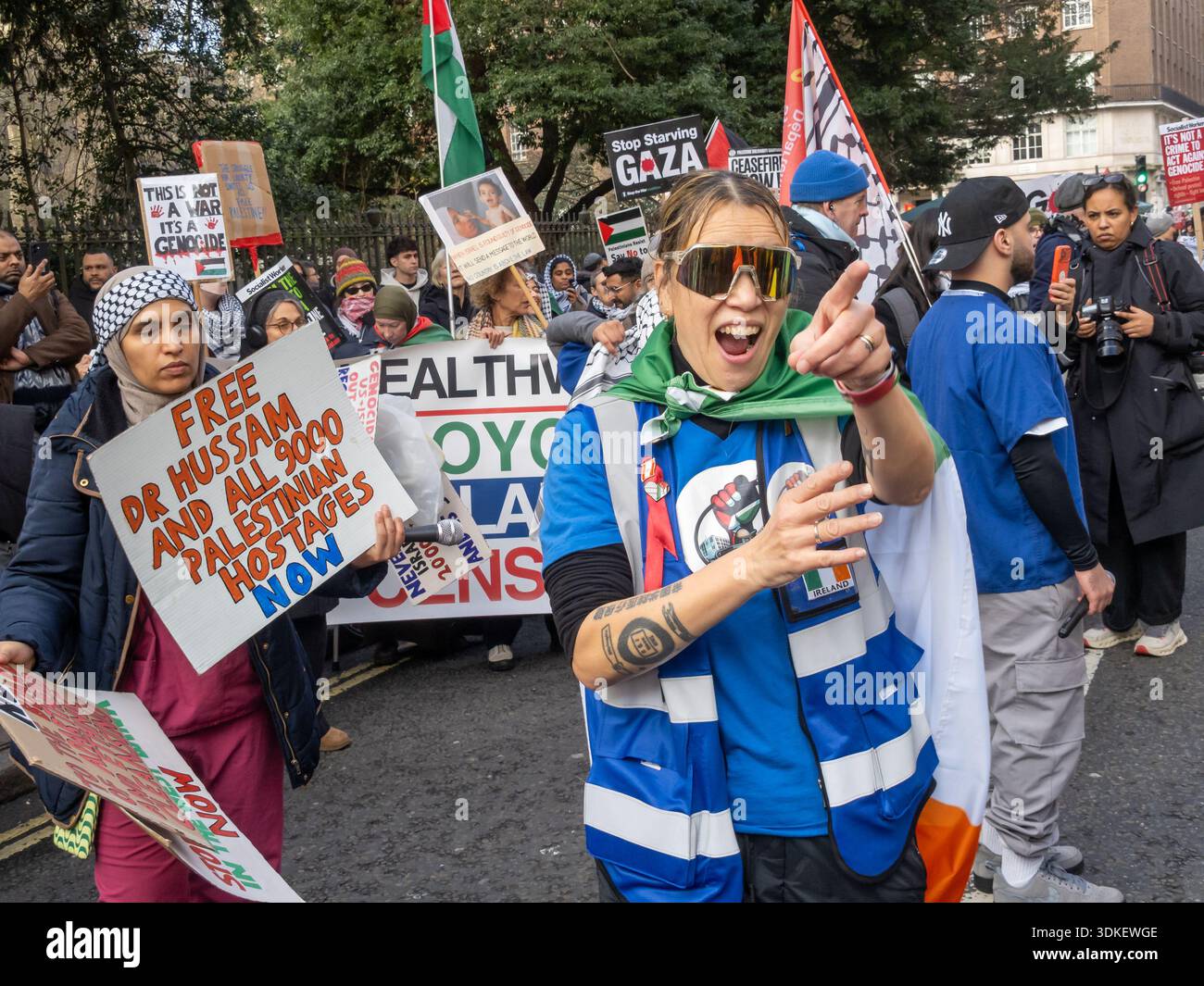 London, UK. 31 Jan 2026. Healthworkerrs protest. Around a hundred ...