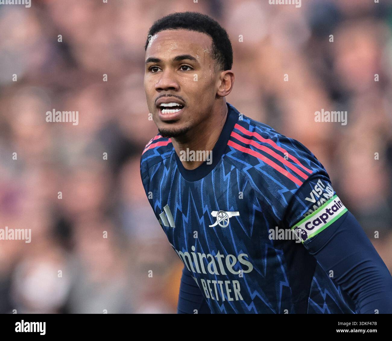 Gabriel of Arsenal during the Premier League match Leeds United vs ...