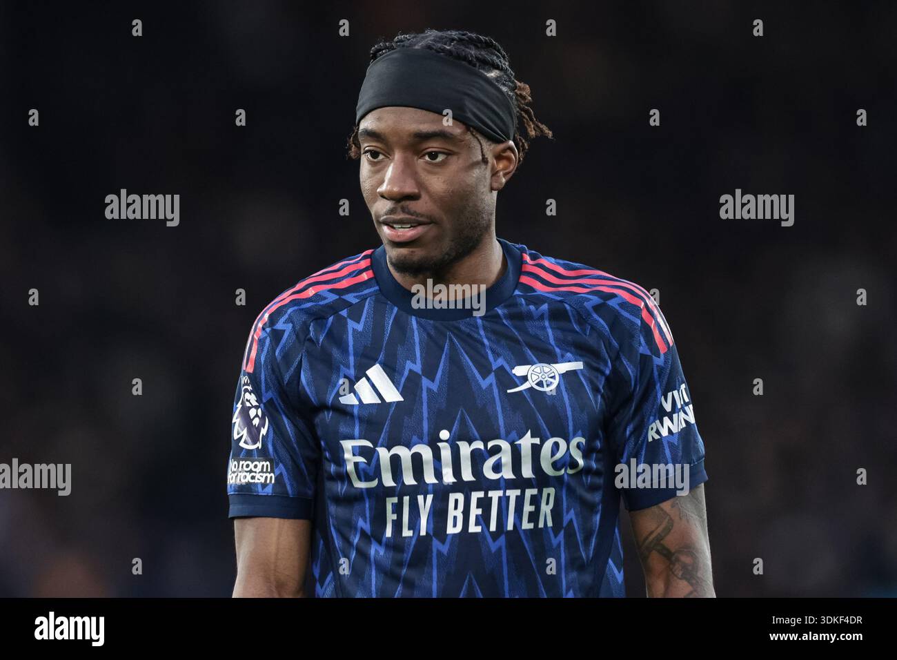 Noni Madueke of Arsenal during the Premier League match Leeds United vs ...