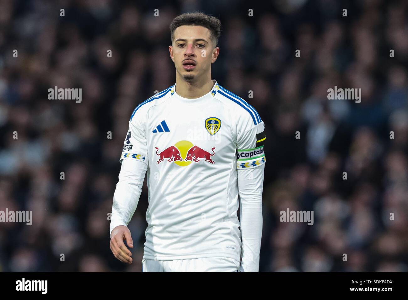 Ethan Ampadu of Leeds United during the Premier League match Leeds ...
