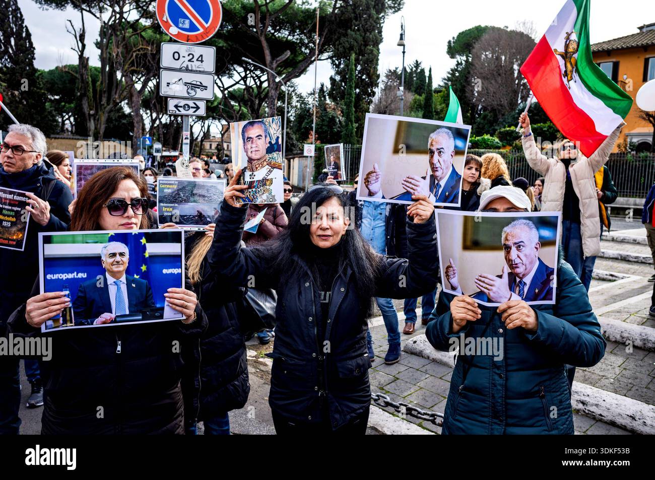 Demonstration against Islamic Republic of Iran ROME, ITALY - JANUARY 31 ...