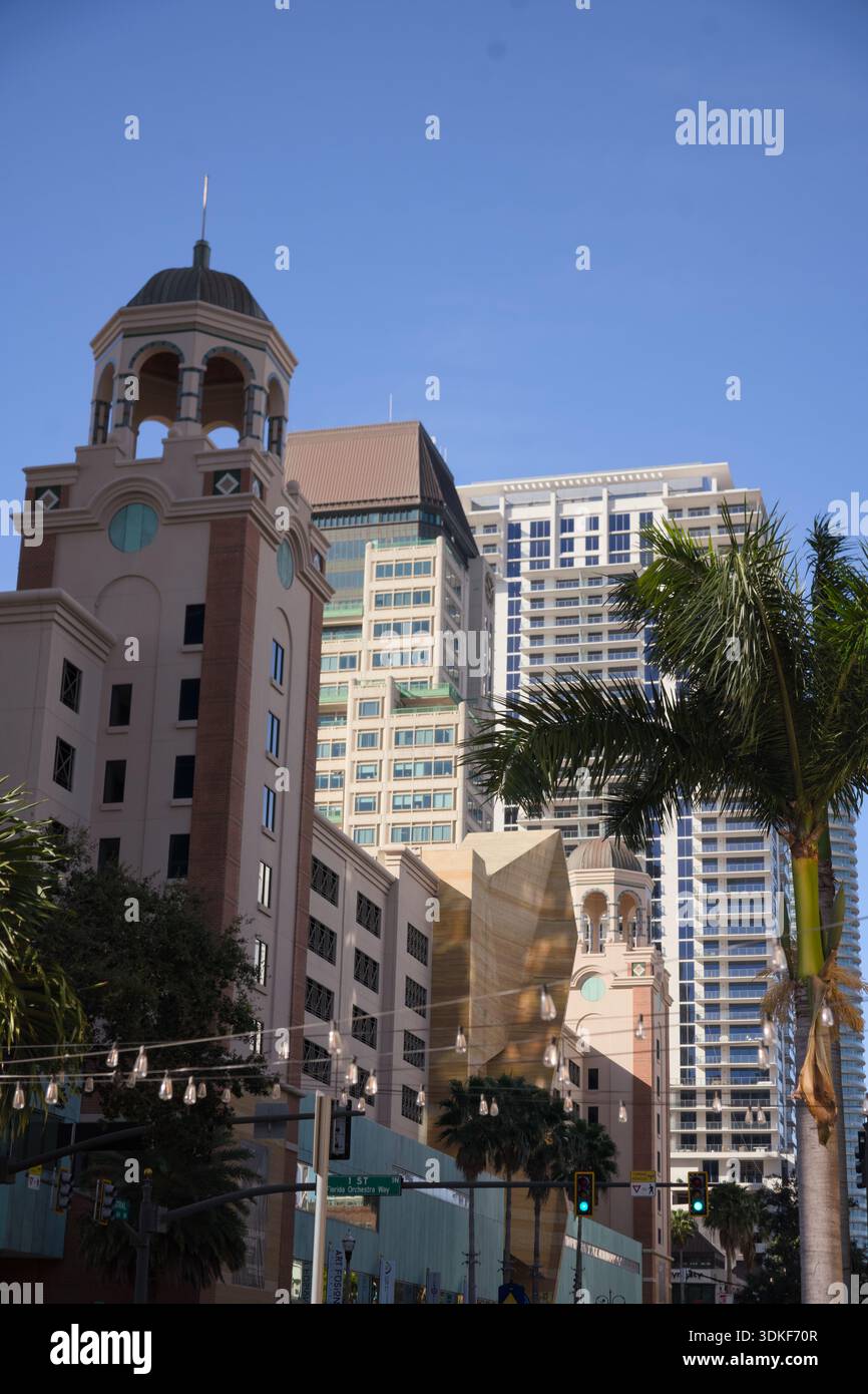 Palm trees among city hi-res stock photography and images - Alamy