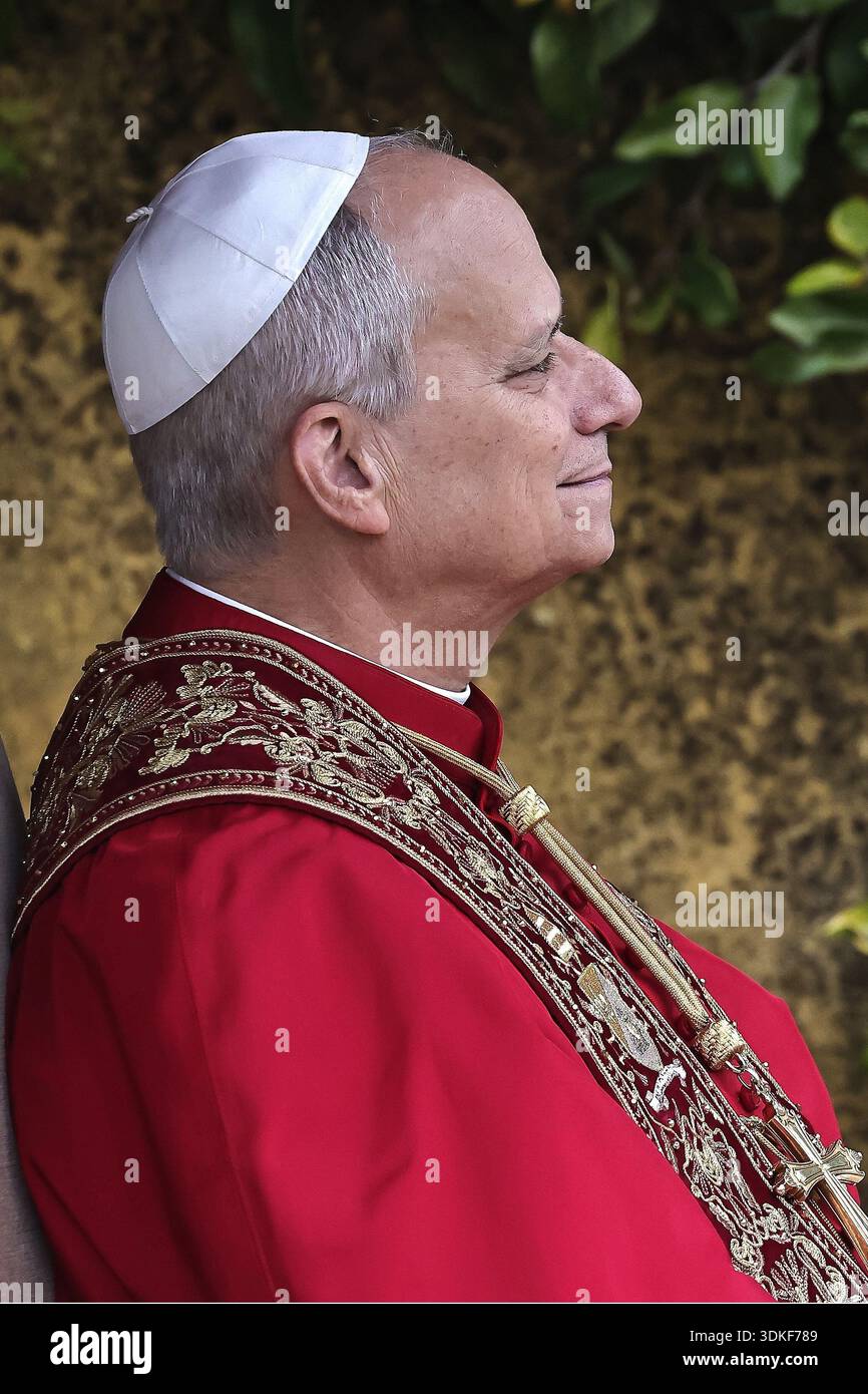 Pope Leo XIV presides over the inauguration ceremony of a Marian mosaic ...