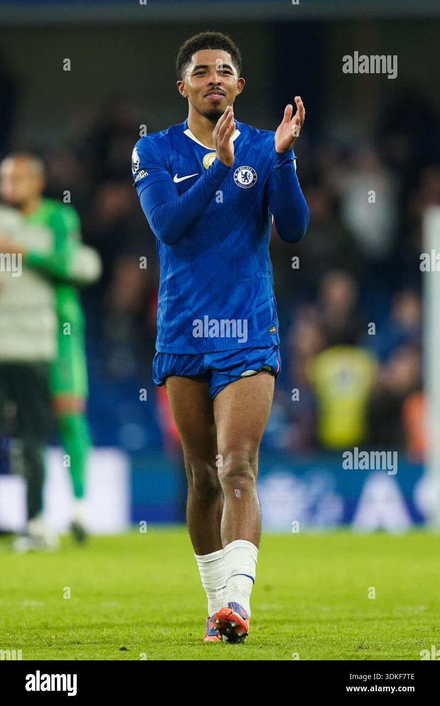Wesley Fofana of Chelsea clapping the fans after the Chelsea v West Ham ...