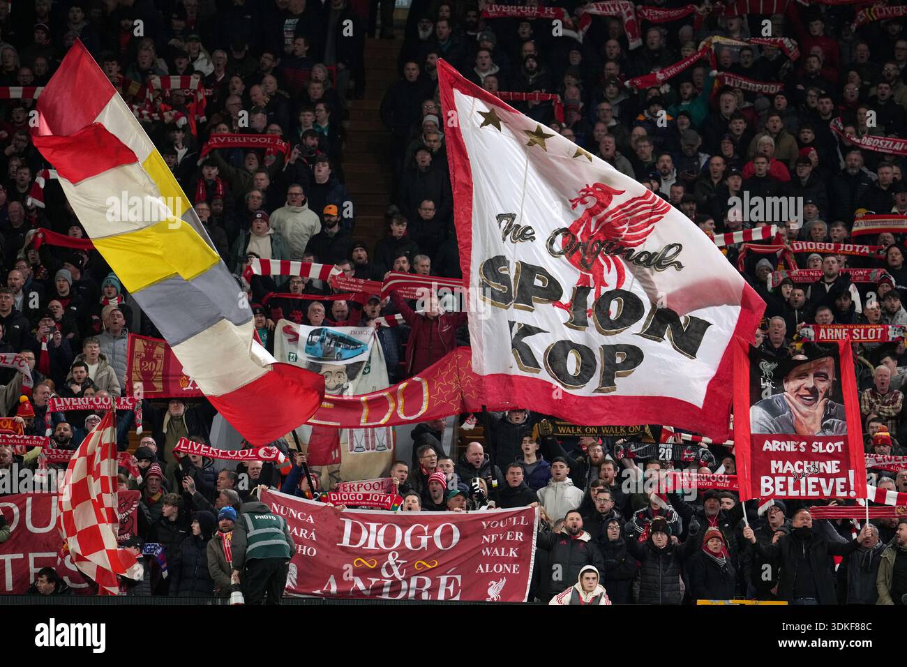Liverpool supporters cheer ahead of the English Premier League soccer ...