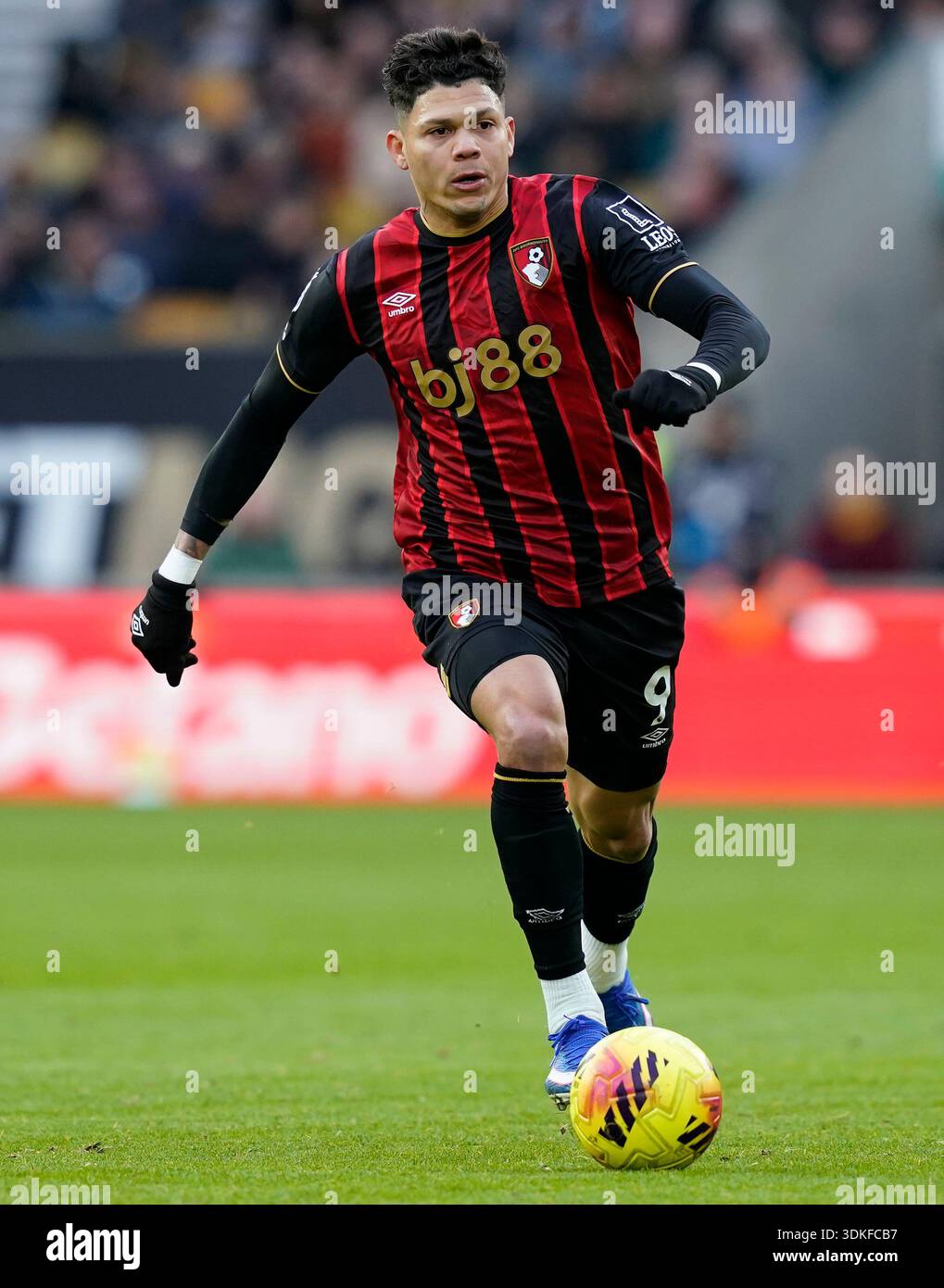 Wolverhampton, England, 31st January 2026. Evanilson of Bournemouth ...