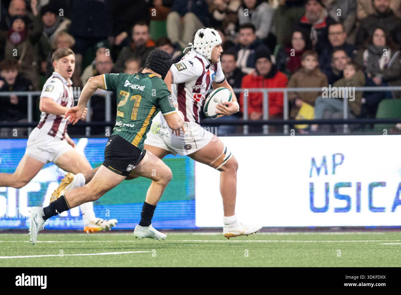 Temo Matiu of Bordeaux during the Top 14 match between Montauban and ...