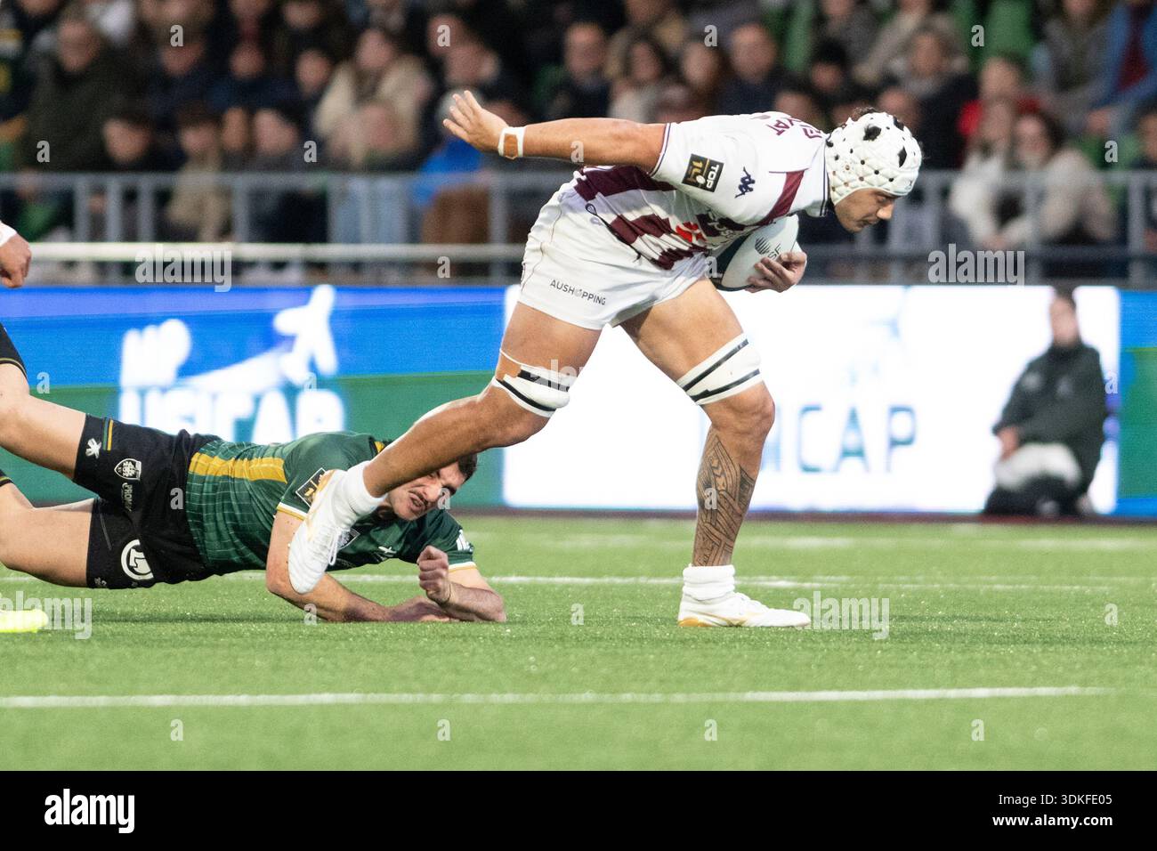 Temo Matiu of Bordeaux during the Top 14 match between Montauban and ...