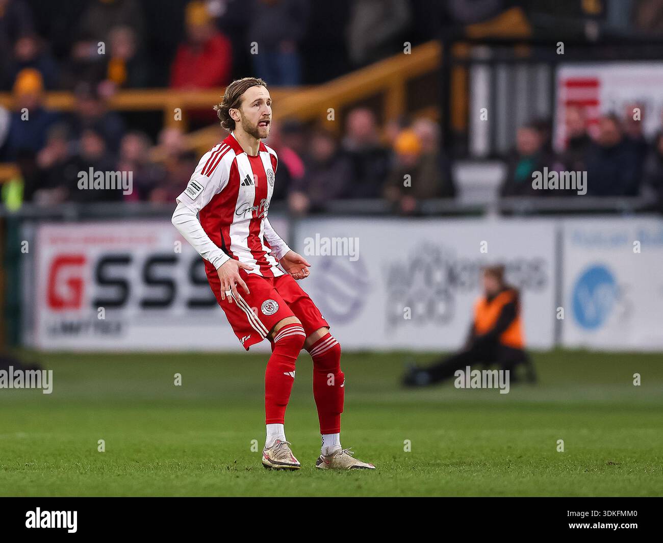 LONDON, ENGLAND - JANUARY 31: Morgan Roberts of Brackley Town during ...