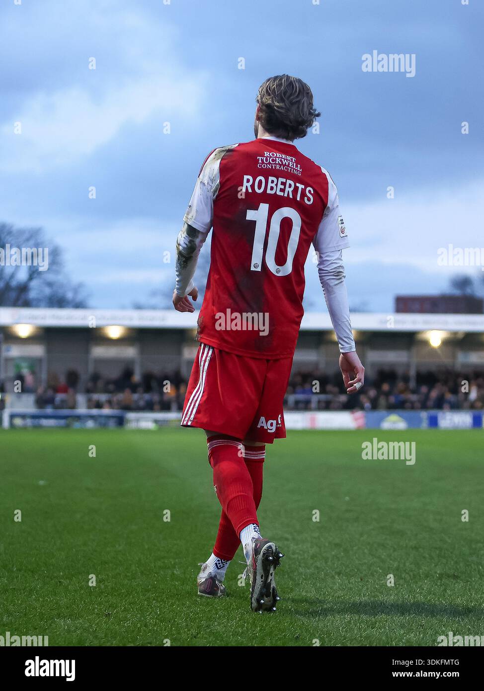 LONDON, ENGLAND - JANUARY 31: Morgan Roberts of Brackley Town during ...