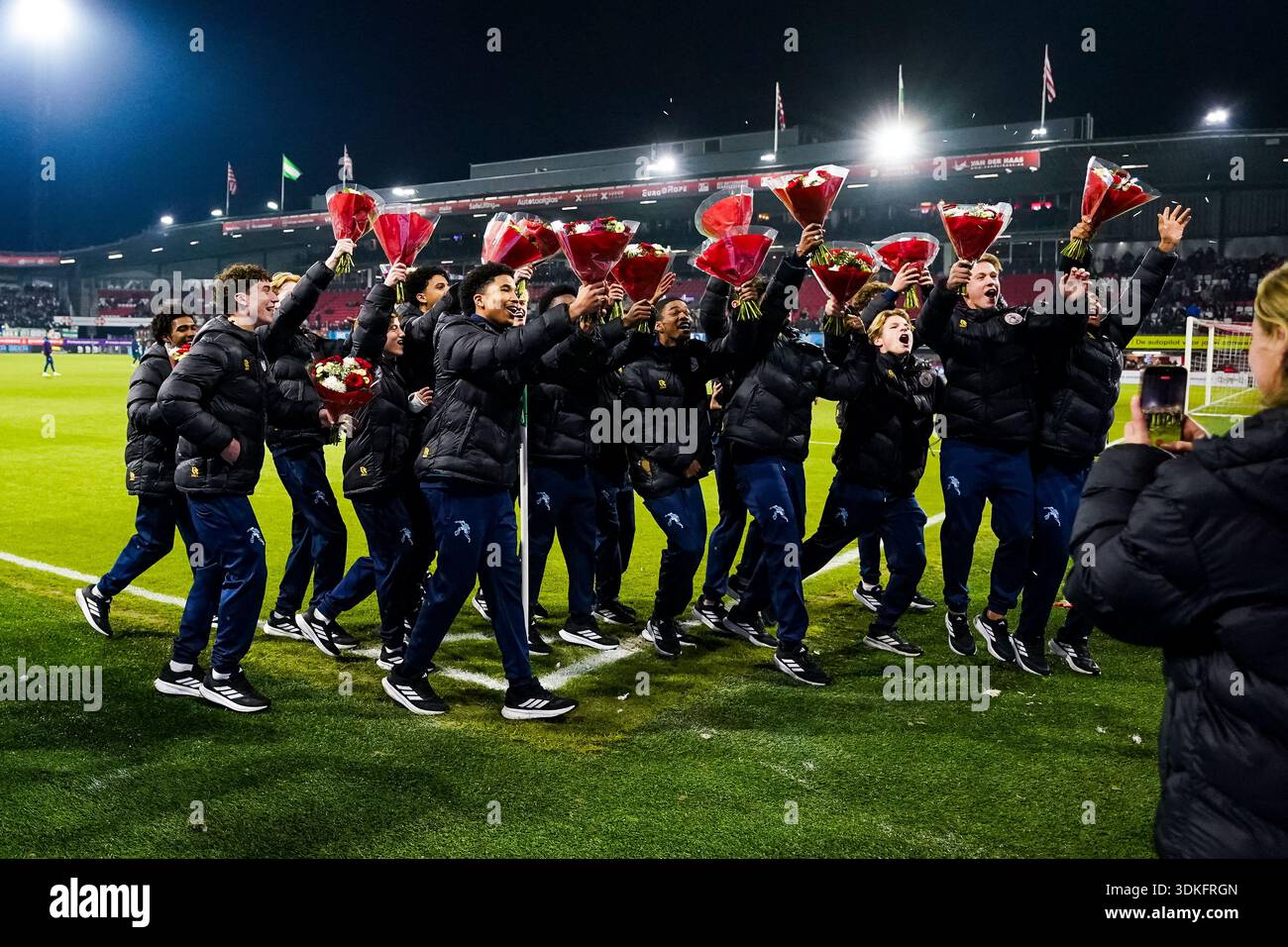 Players of sparta o17 being cleberated hi-res stock photography and ...