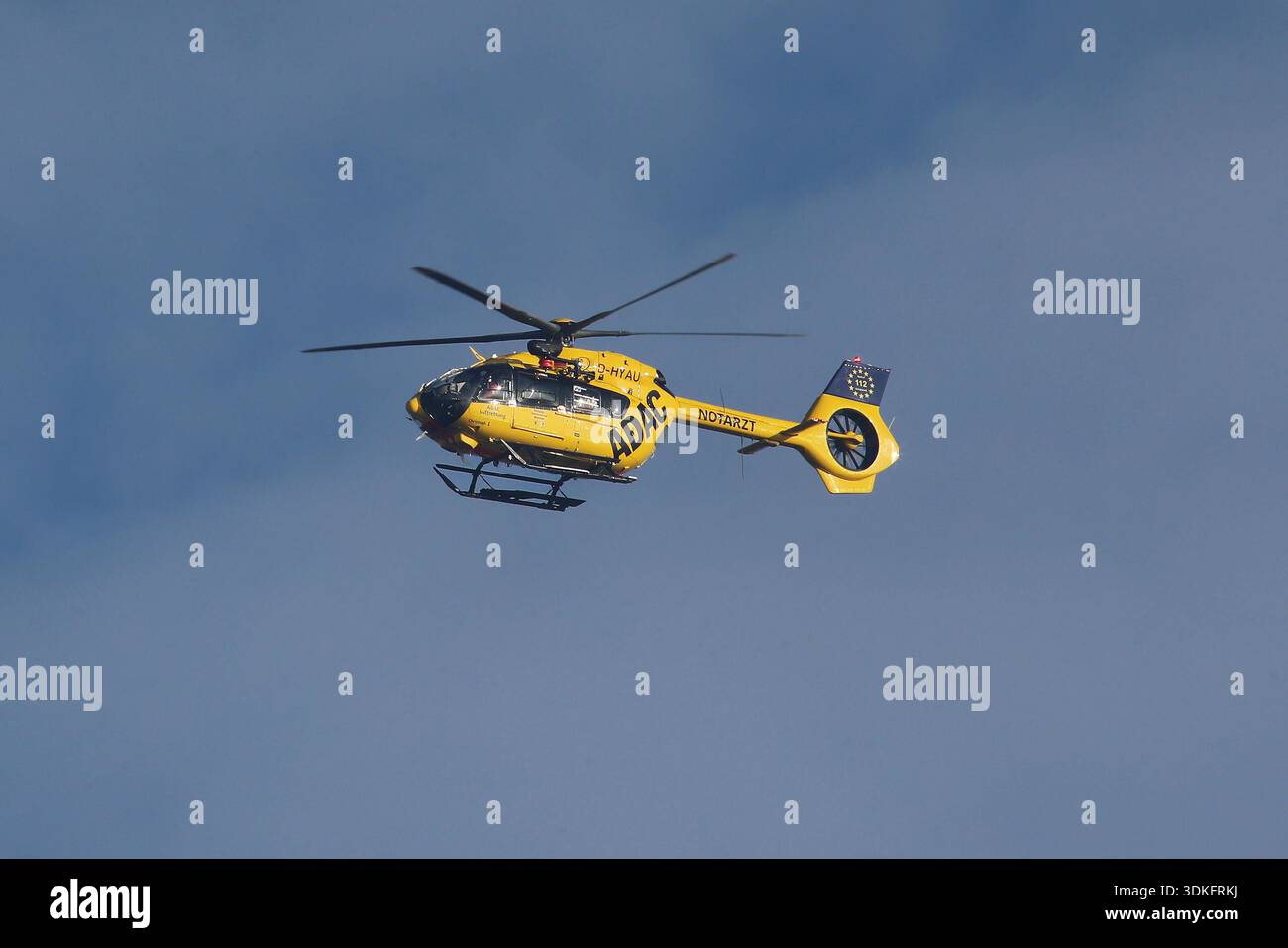 Here in the picture, an ADAC helicopter in the air, accident, rescue ...