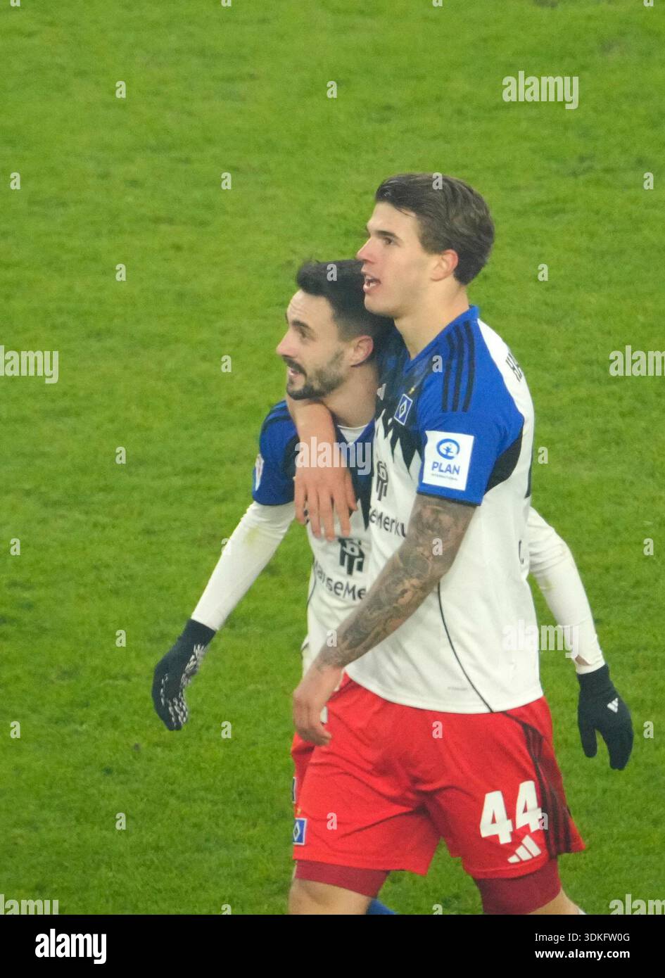2:2 Goal, celebration, from the left Fabio Vieira, goal scorer Luka ...