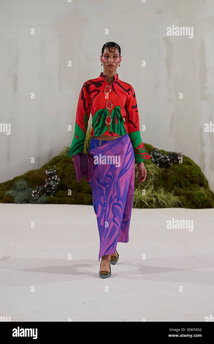 Berlin, Germany, 31st Jan, 2026. Model on runway at Orange Culture on ...