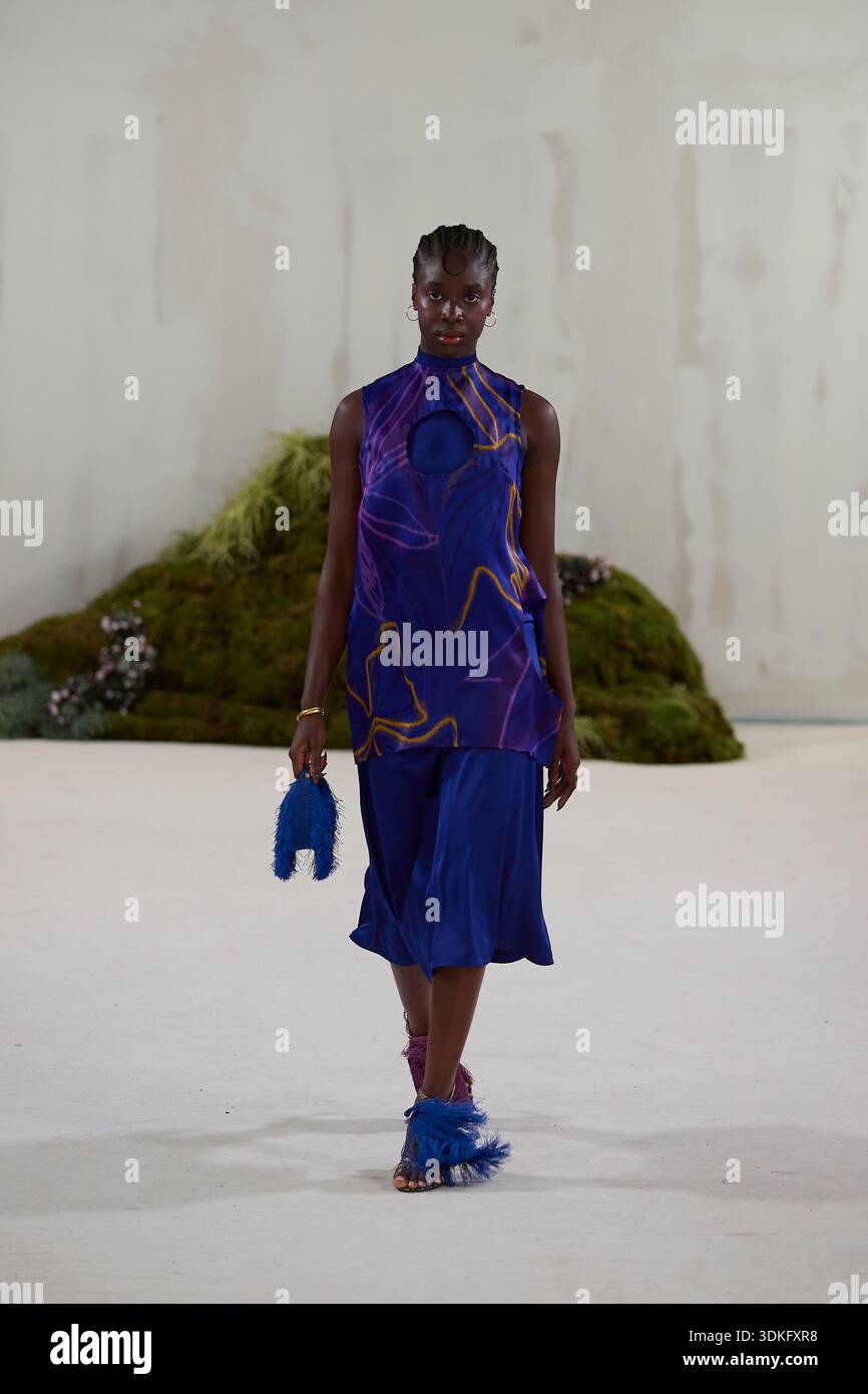 Berlin, Germany, 31st Jan, 2026. Model on runway at Orange Culture on ...