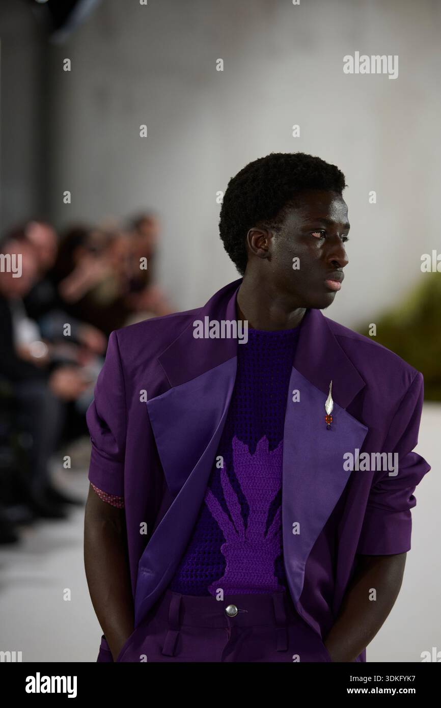 Berlin, Germany, 31st Jan, 2026. Model on runway at Orange Culture on ...