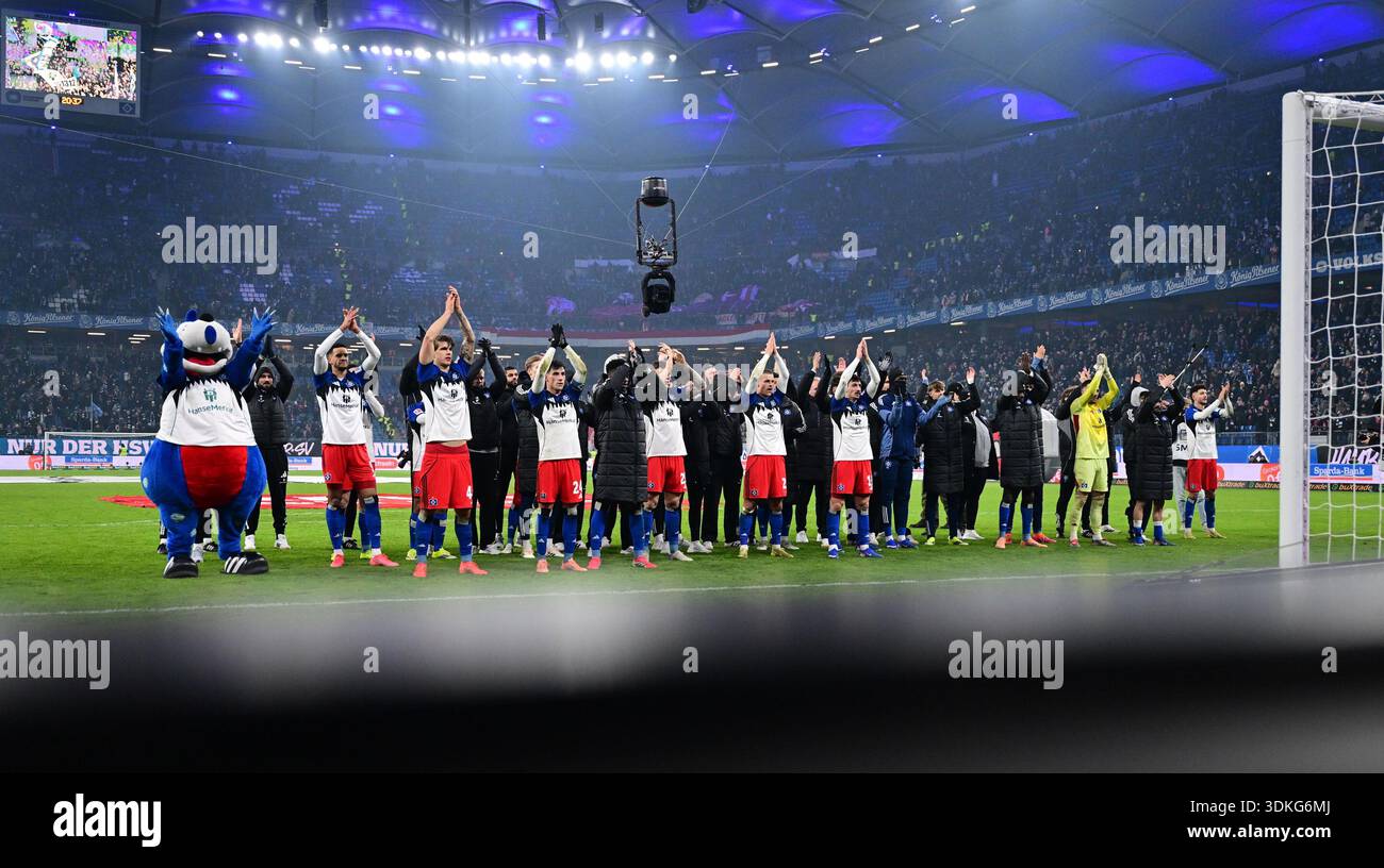 Final celebration HSV Hamburg Hamburg, January 31, 2026, Soccer ...