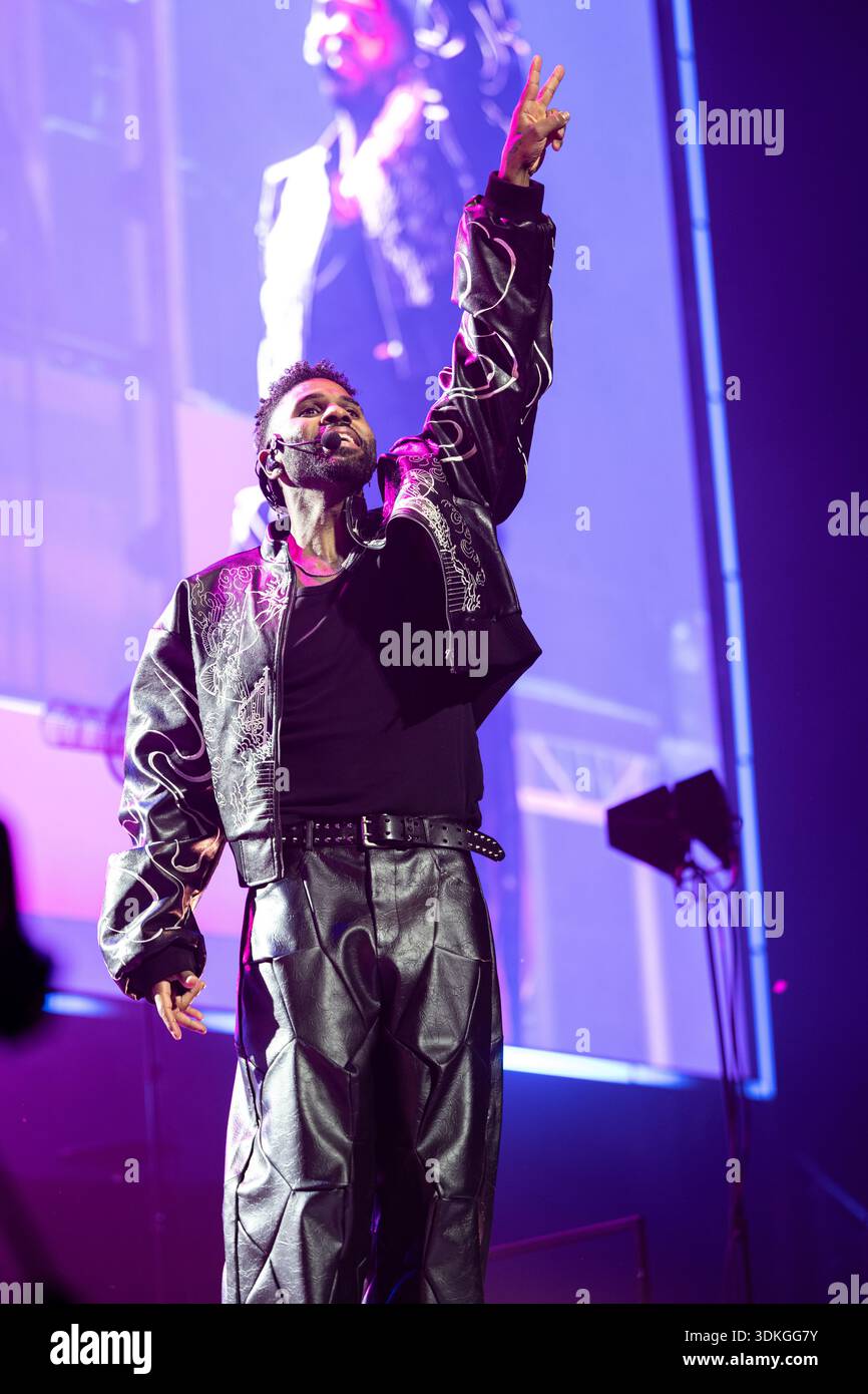 American singer-songwriter Jason Derulo in concert during his ‘Last ...