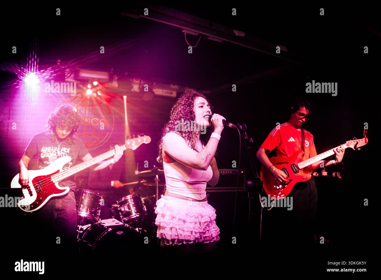 The artist Alizza sings during her debut concert, at the Sala Sirocco ...
