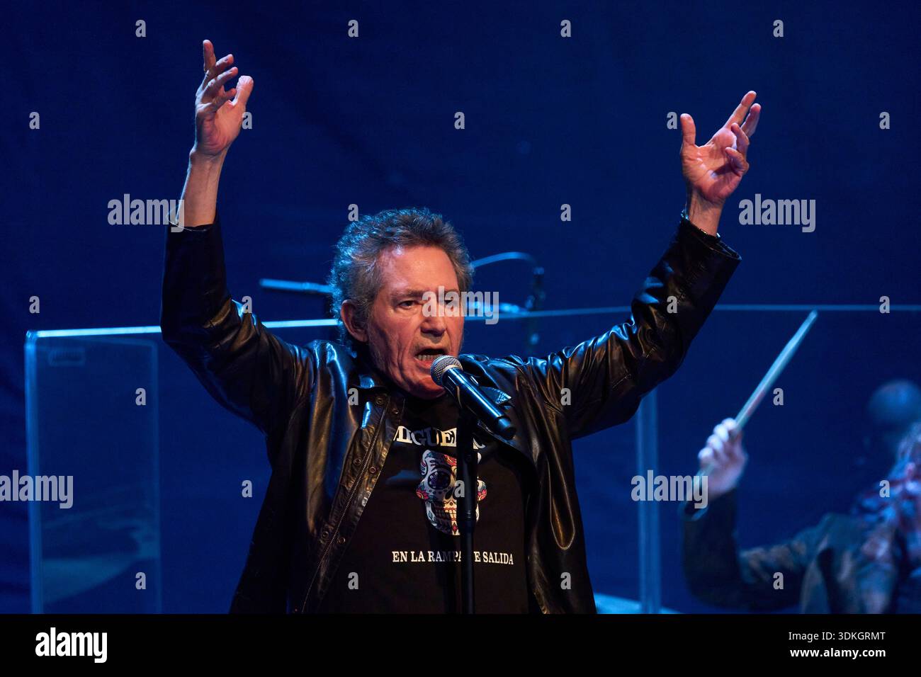 Miguel Rios performs on stage as part of 'El ultimo vals' tour at ...