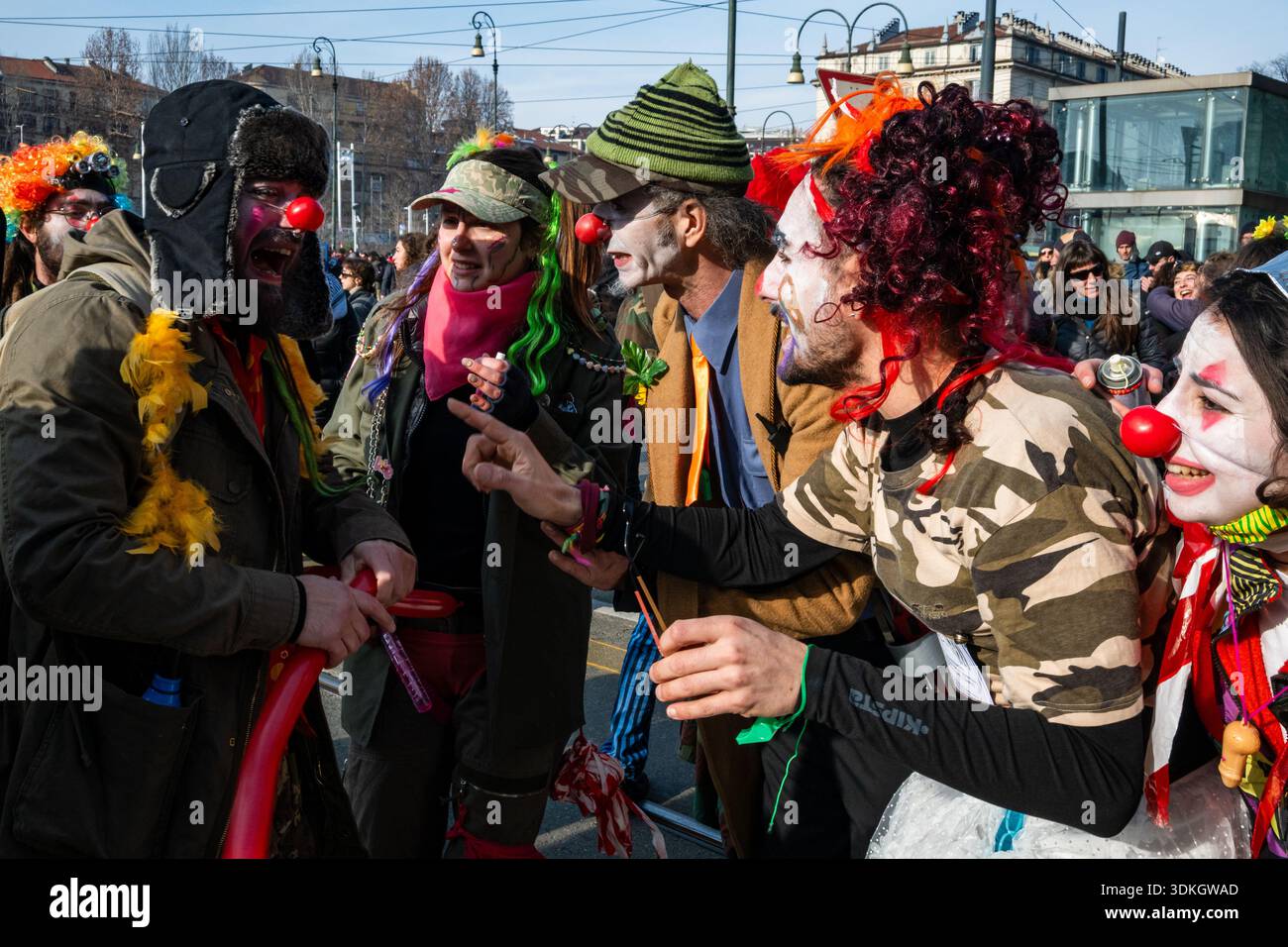 Tens of thousands of people gathered in the city centre of Turin for ...