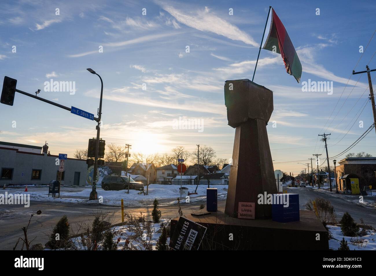 A view of George Floyd Square in Minneapolis, Saturday Jan. 31, 2026 ...