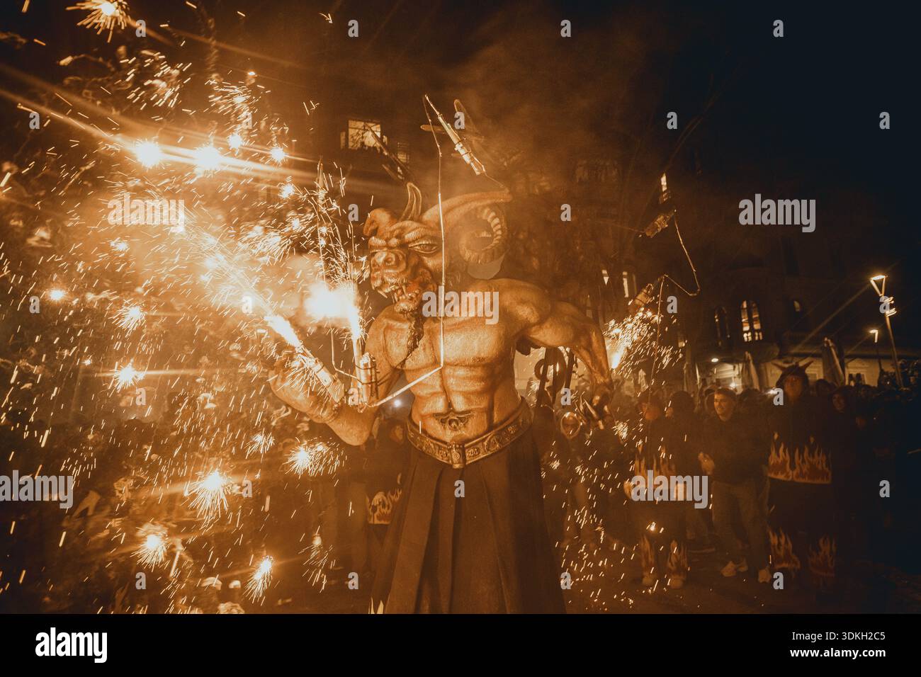 Barcelona, Spain. 31 January, 2026: 'Atzeries' the fire beast sets of ...