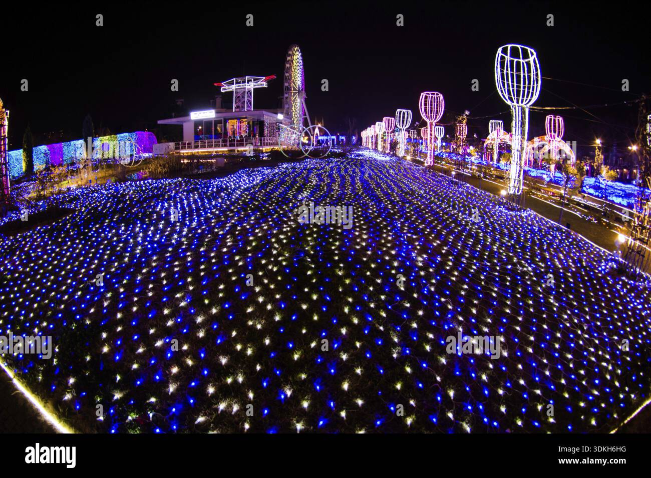 NAGASAKI, JAPAN - April 29, 2019 : Huis Ten Bosch is a theme park in ...