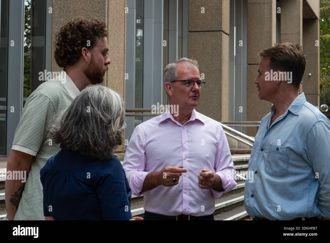 Attorney General Michael Daley, Karen Bevan, CEO of Full Stop Australia ...