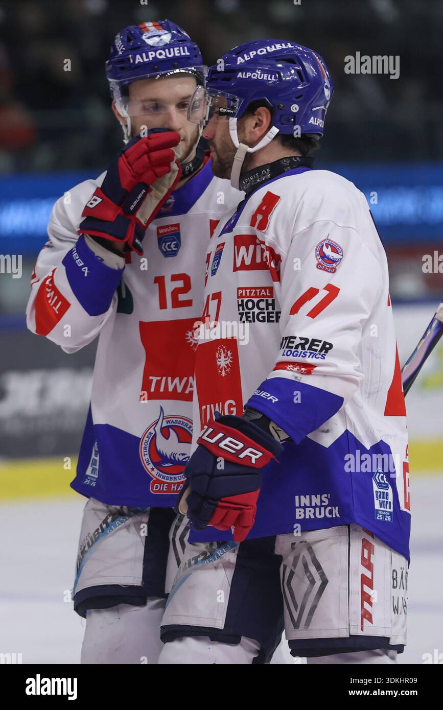 Graz, Austria, Jan 31, 26 - ICE HOCKEY - ICE Hockey League, Graz 99ers ...