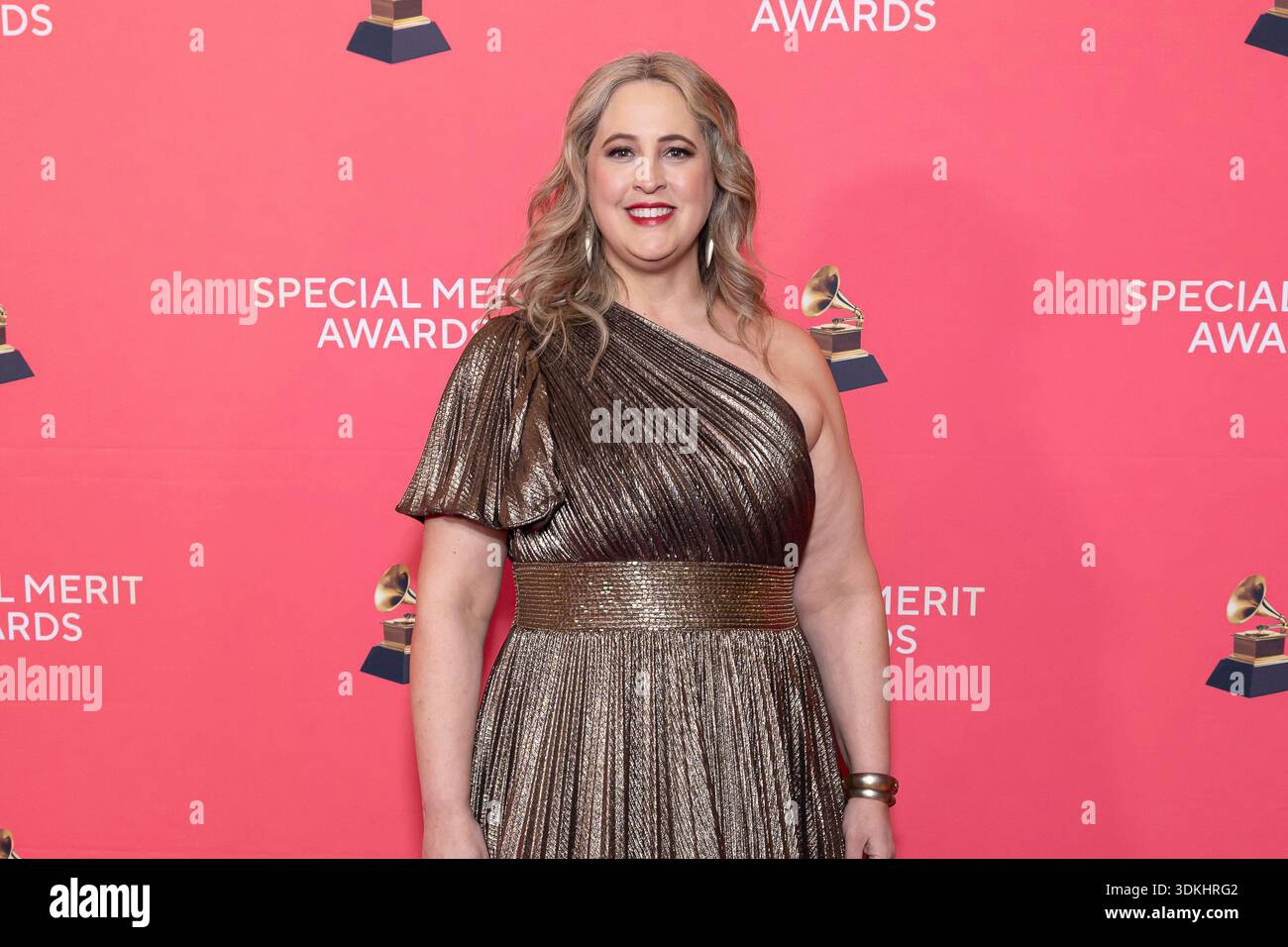 Jennifer Jimenez attends the arrivals of the Recording Academy’s ...