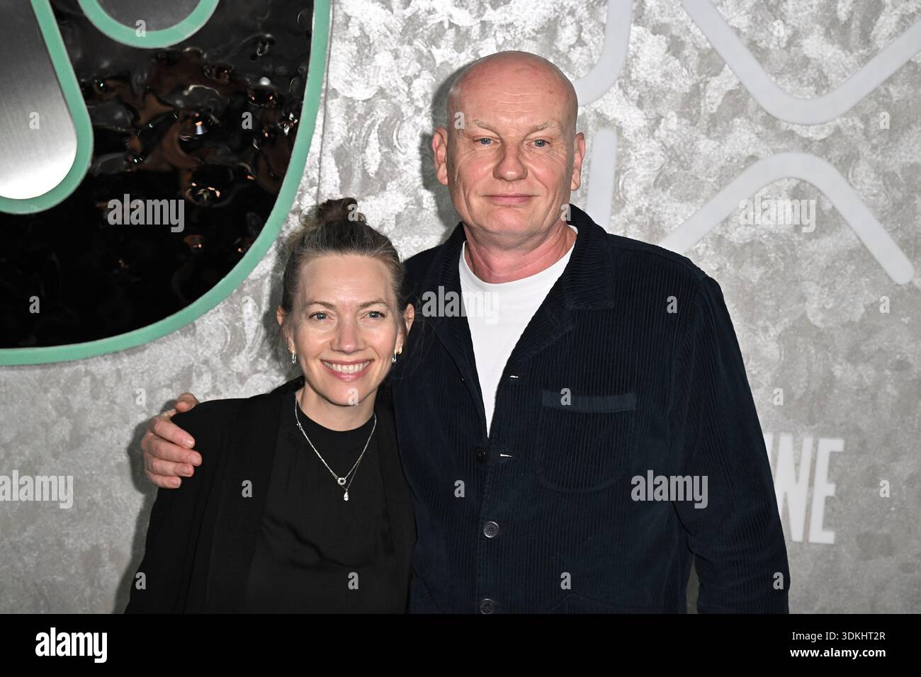 Guy Moot, Carianne Marshall attend the Warner Music Group Pre-Grammy ...