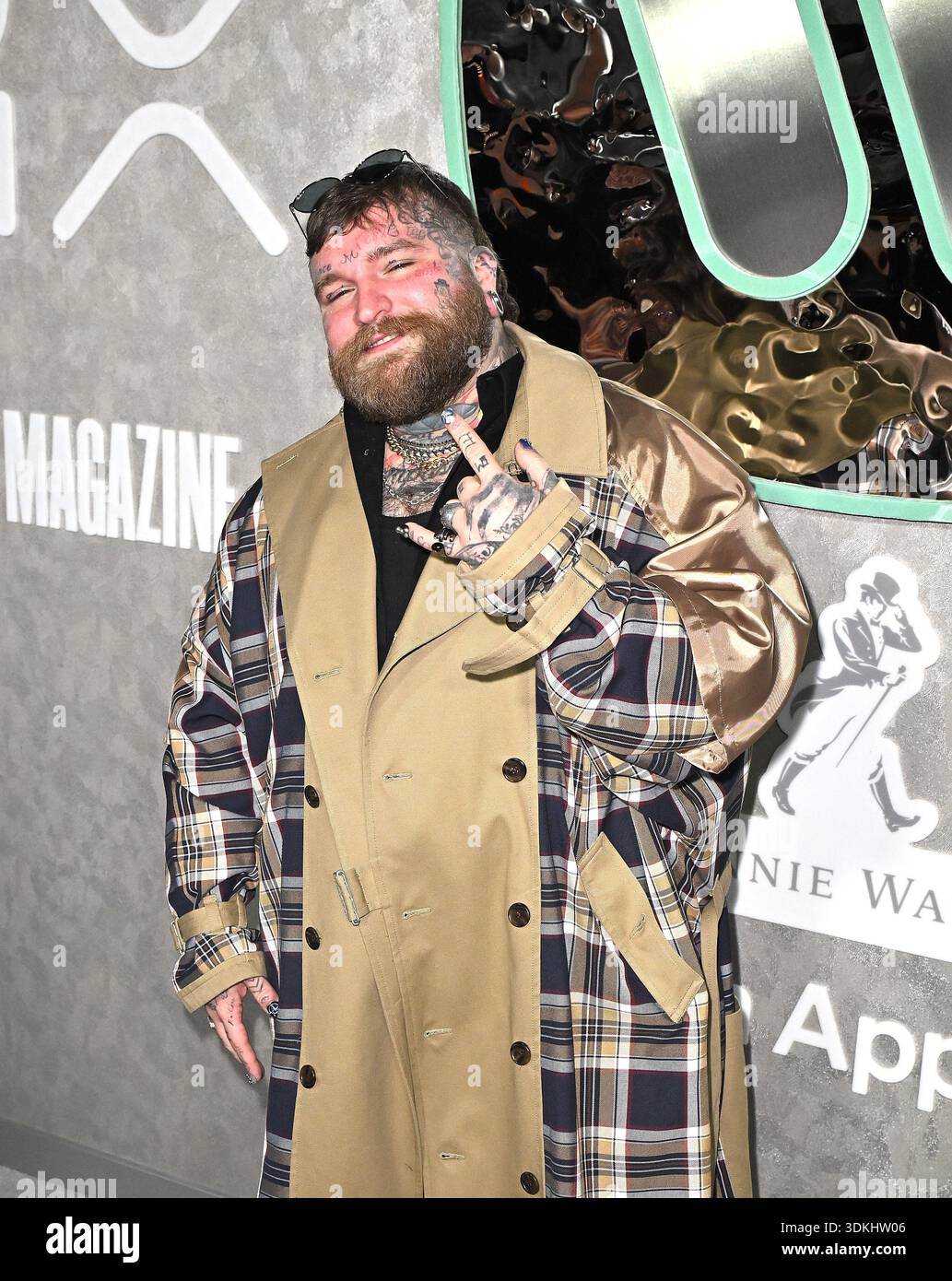 Teddy Swims attends the Warner Music Group Pre-Grammy awards party on ...