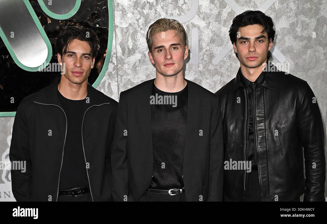 Jacob Rott, Luis Freitag and Tim Schaecker of the Elevator Boys attend ...