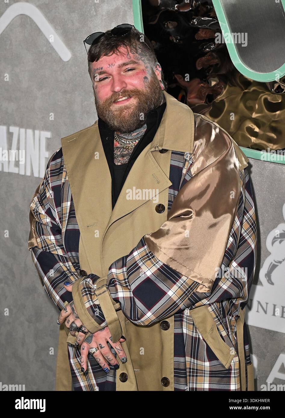 Teddy Swims attends the Warner Music Group Pre-Grammy awards party on ...