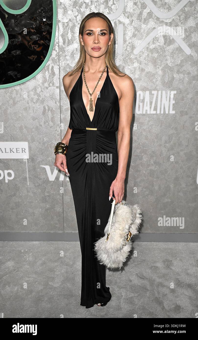Lo Colby attends the Warner Music Group Pre-Grammy awards party on ...
