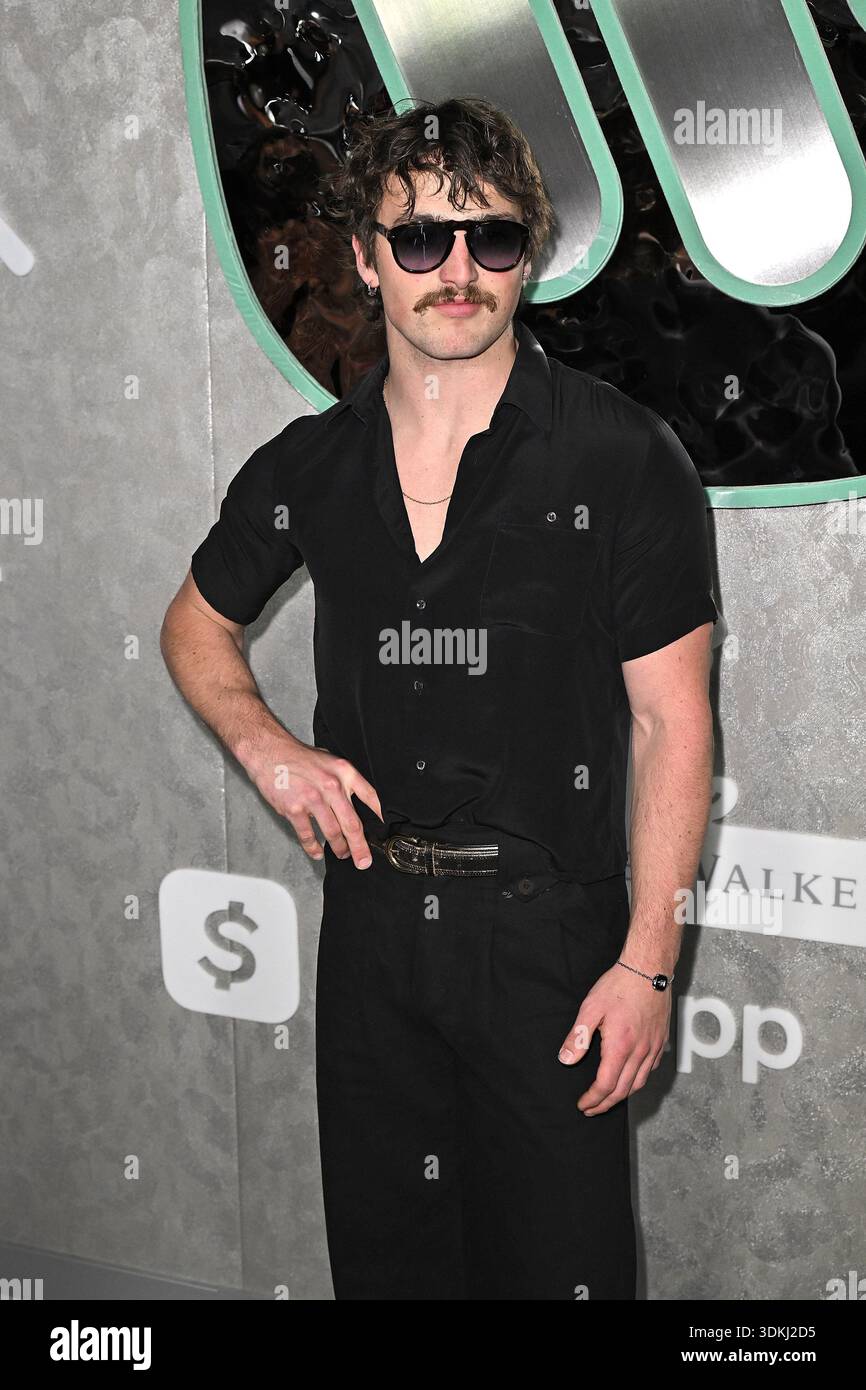 Benson Boone attends the Warner Music Group Pre-Grammy awards party on ...