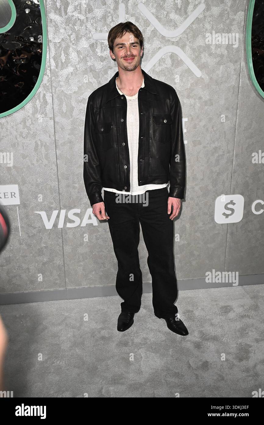 Ethan Gaskill attends the Warner Music Group Pre-Grammy awards party on ...