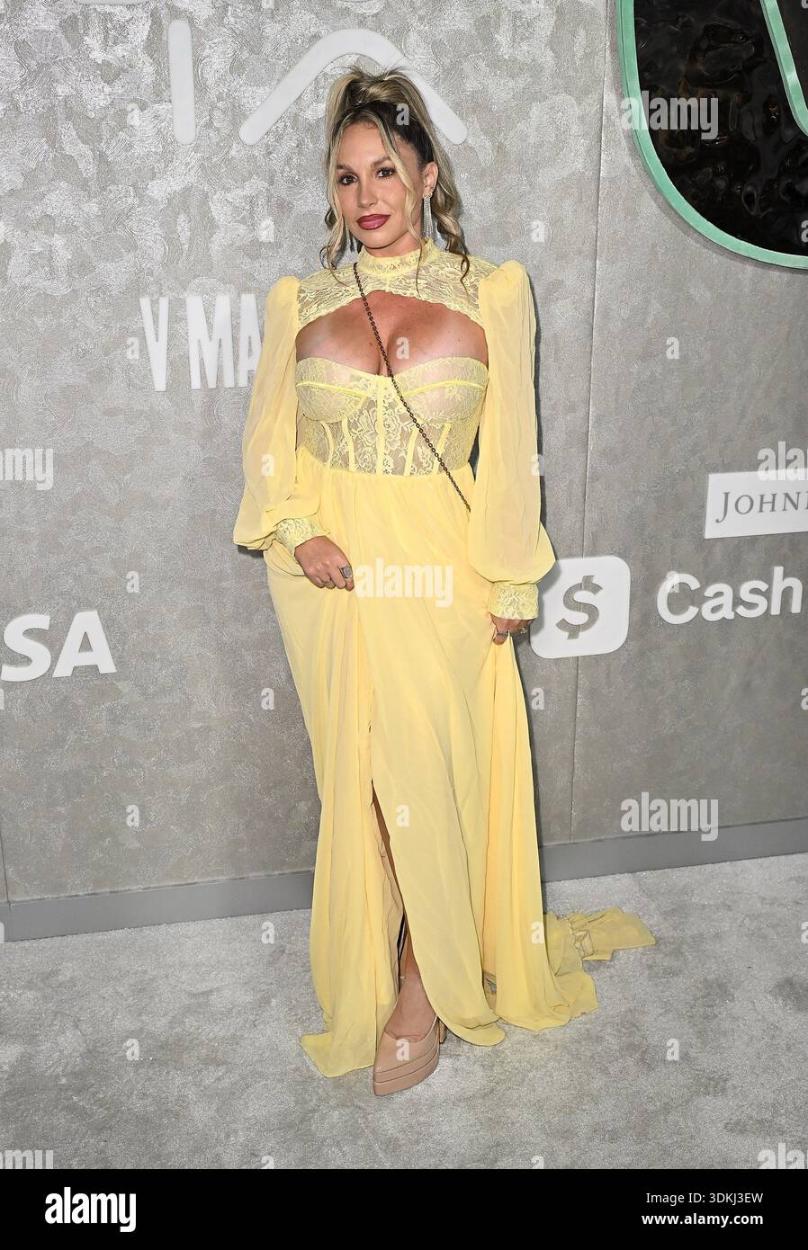 Becca Brazil attends the Warner Music Group Pre-Grammy awards party on ...