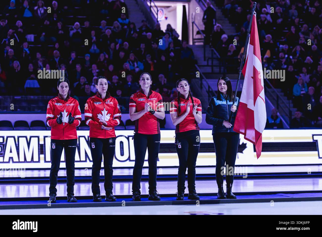 MISSISSAUGA, ON - JANUARY 31: (L-R) Kerri Einarson, Val Sweeting ...