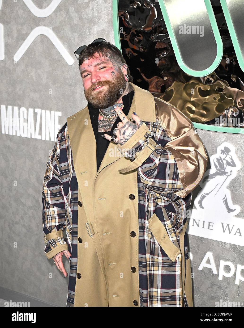 Teddy Swims attends the Warner Music Group Pre-Grammy awards party on ...