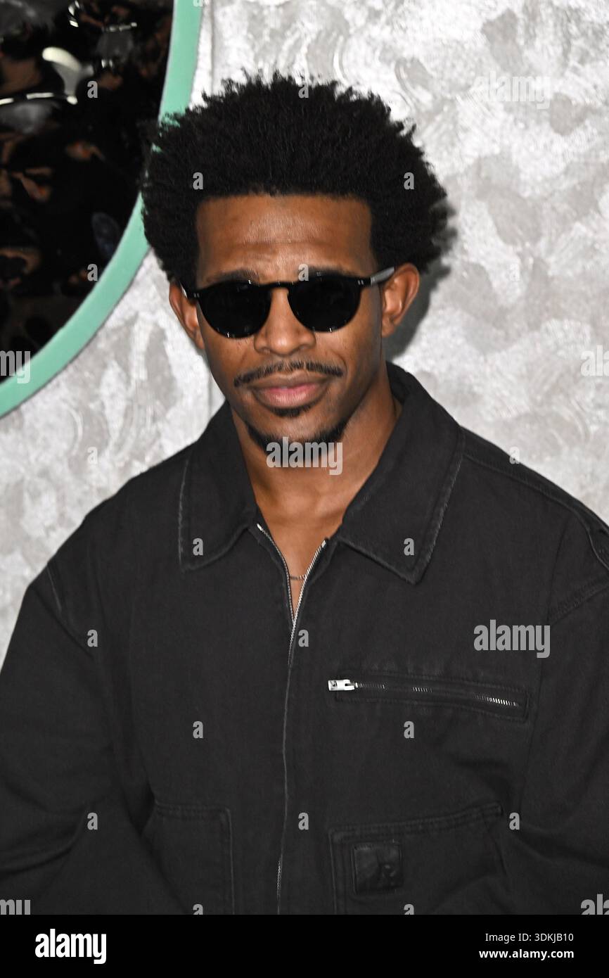 Camrus Johnson attends the Warner Music Group Pre-Grammy awards party ...