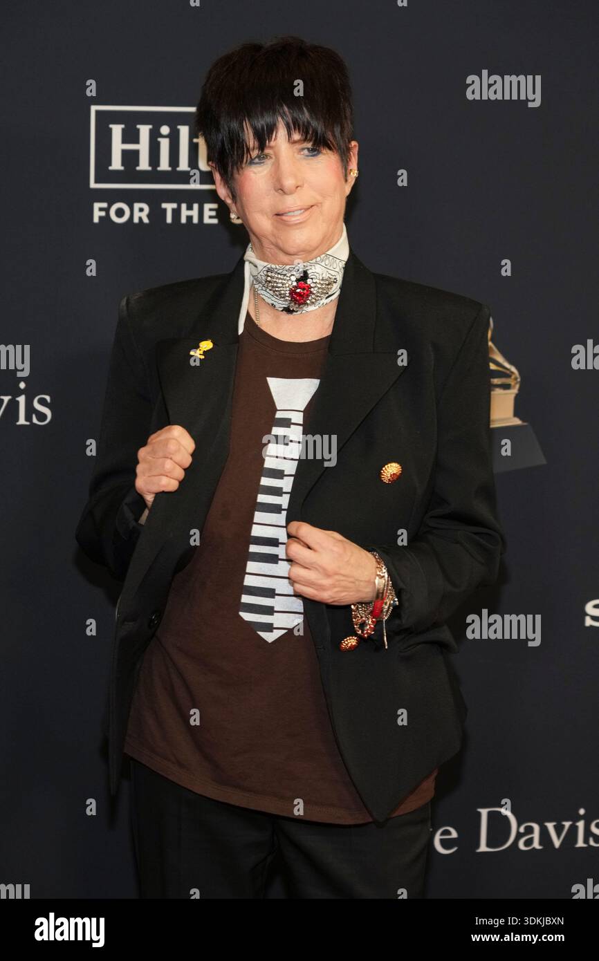 Diane Warren arrives at the Pre-Grammy Gala on Saturday, Jan. 31, 2026 ...