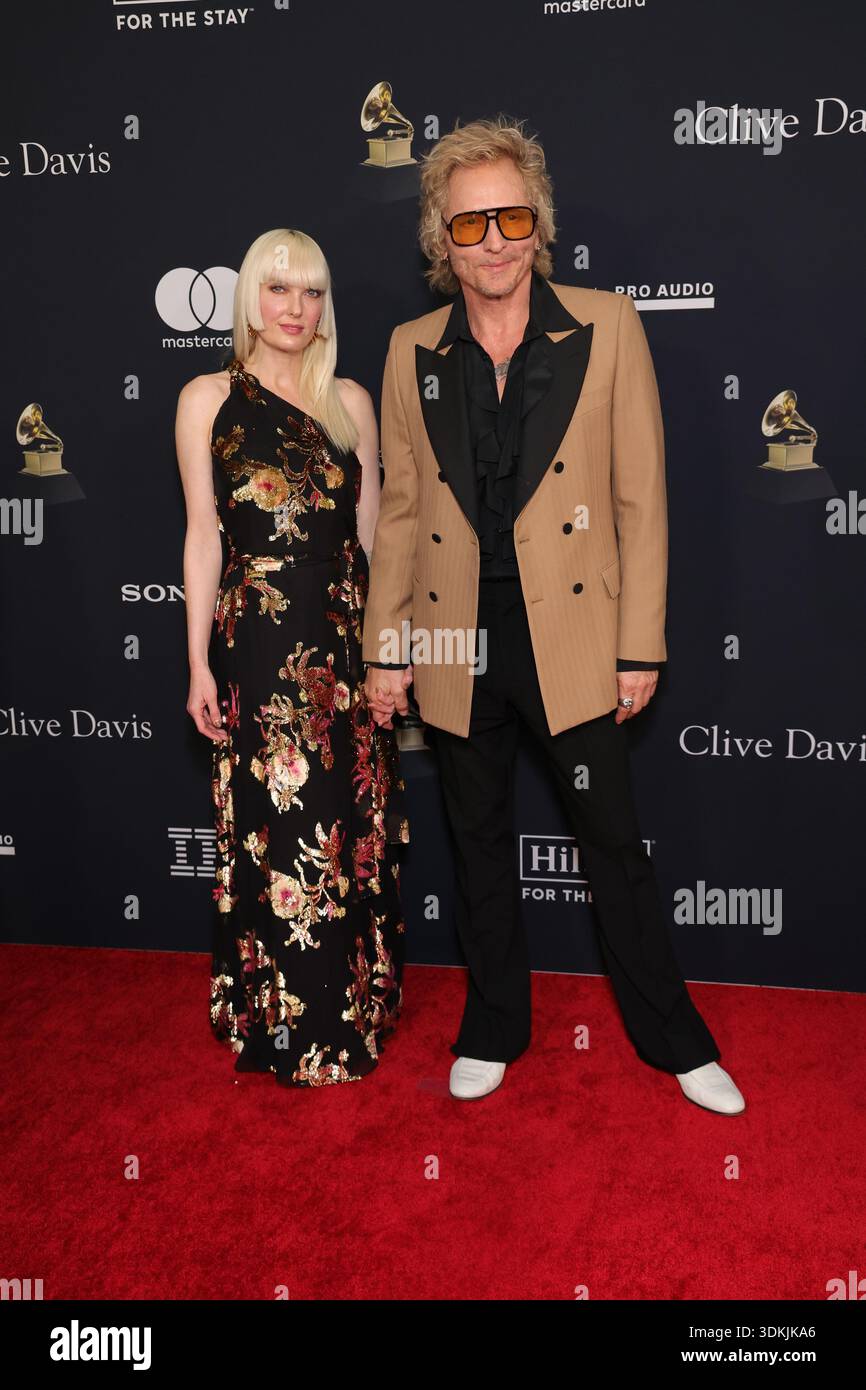 LOS ANGELES, CALIFORNIA - JANUARY 31: Ace Harper and Matt Sorum at The ...