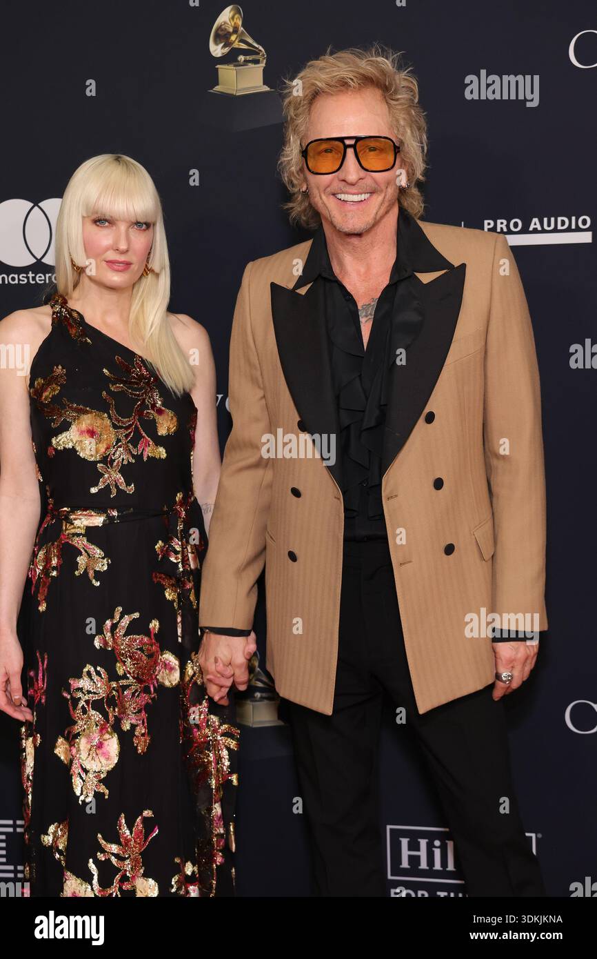 LOS ANGELES, CALIFORNIA - JANUARY 31:Ace Harper and Matt Sorum at The ...