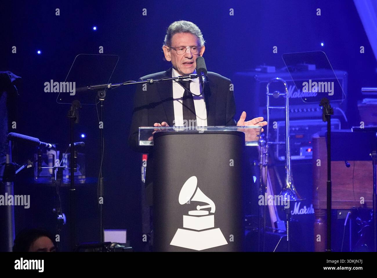 Universal Music Group CEO Lucian Grainge speaks during the Pre-Grammy ...