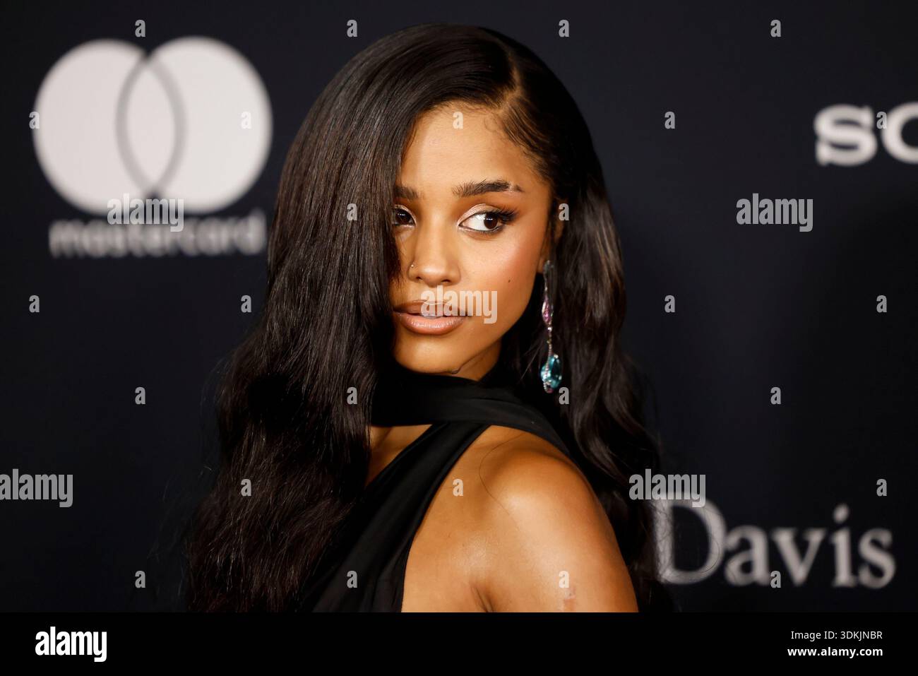 Tyla arrives on the red carpet for the Pre-Grammy Gala on the eve of ...
