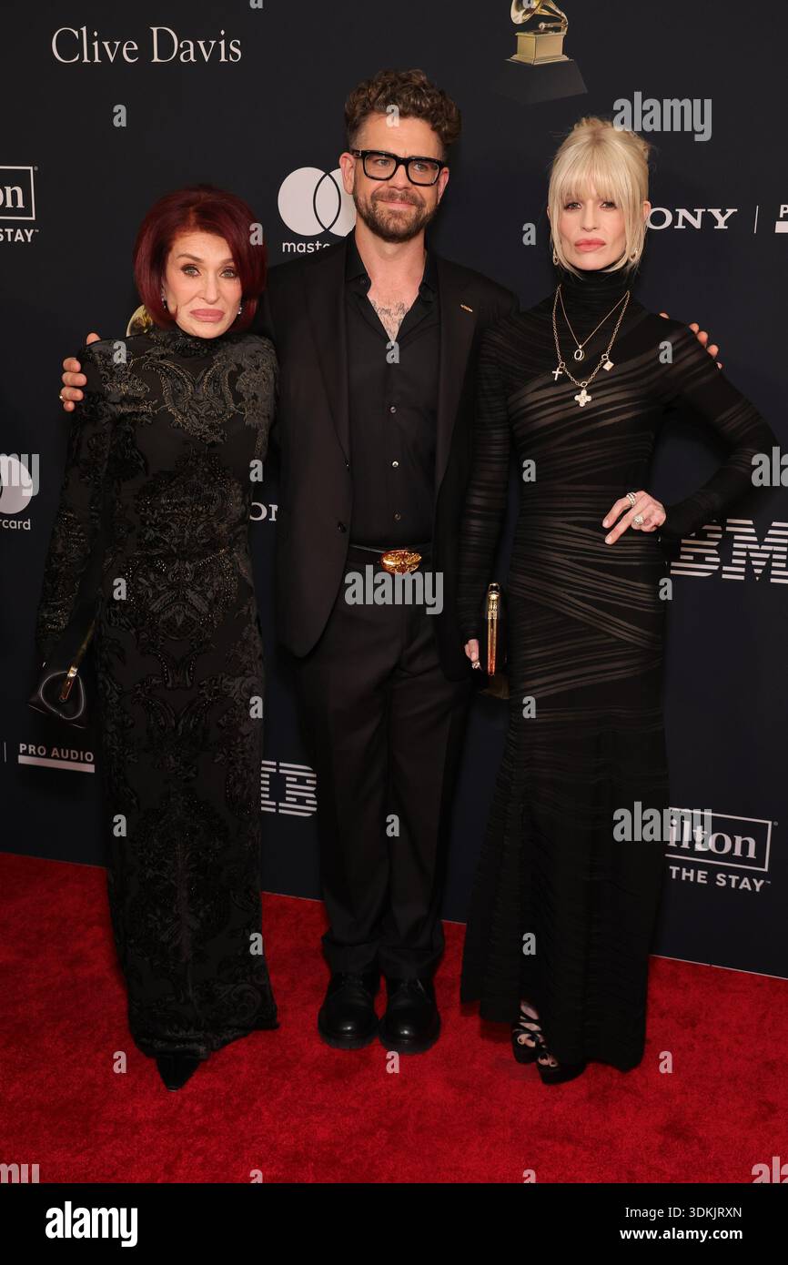 LOS ANGELES, CALIFORNIA - JANUARY 31 Sharon Osbourne, Jack Osbourne ...